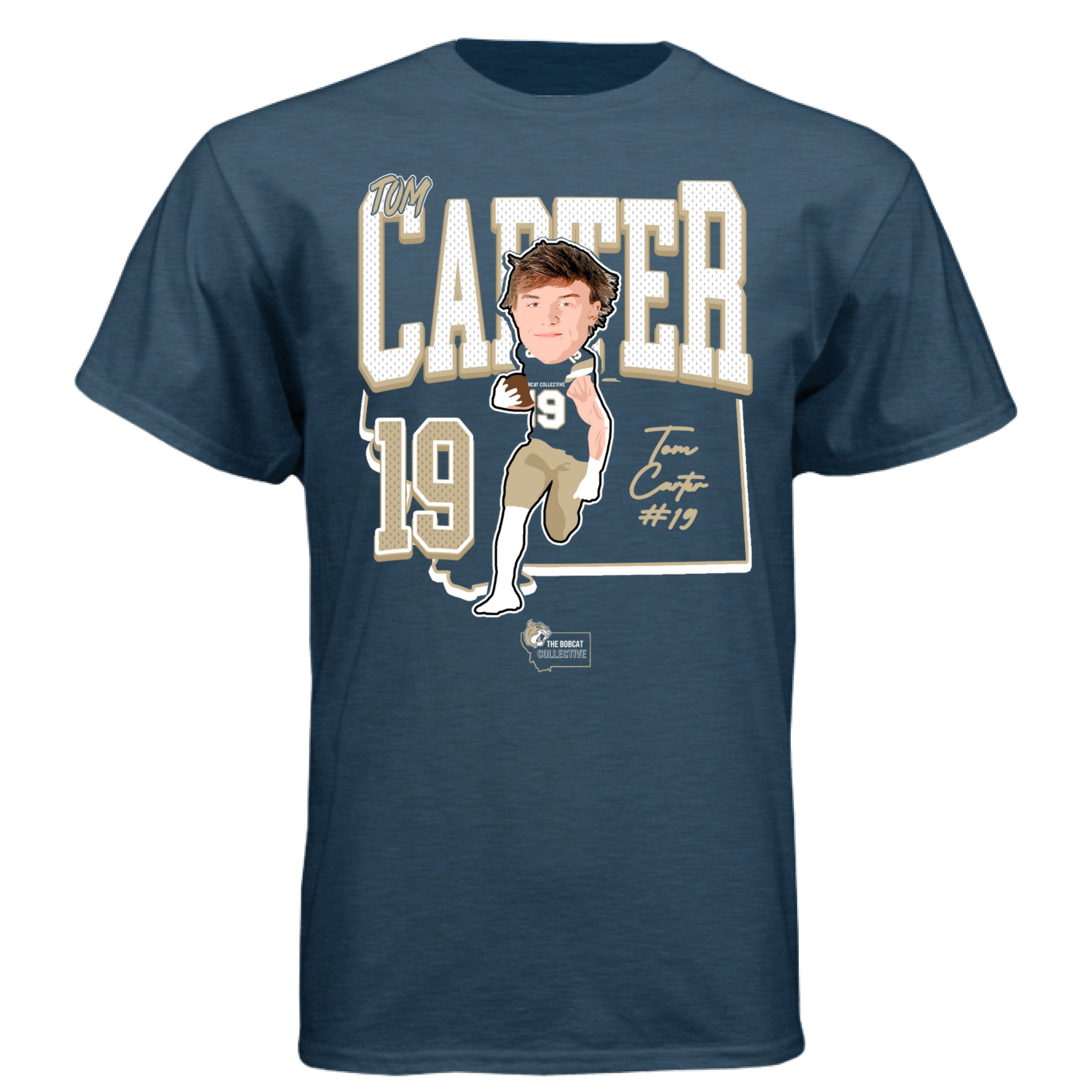 Tom Carter 2025 Shirt - Navy – The NIL Shop